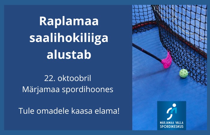 Raplamaa saalihoki liiga alustab - Märjamaa Spordikeskus